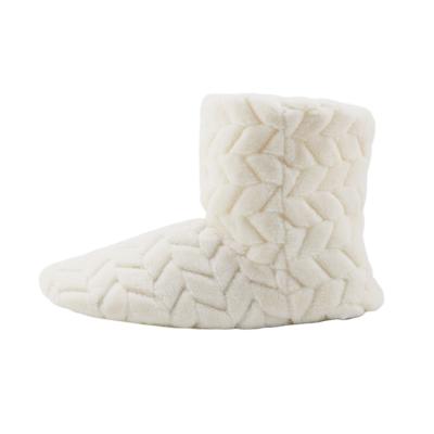 China Warm Winter Faux Fur Lined Indoor Slipper Female House Indoor Slipper Boot for sale