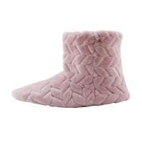 China Warm Winter Faux Fur Lined Indoor Slipper Female House Indoor Slipper Boot for sale