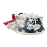 China Knitting Cute Women Winter Snow Boots Warm Non Slip Indoor for sale