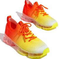China Summer 2022 designer new Breathable Lace up Running Ladies Sneaker trendy mesh large size Women's Casual Shoes for sale