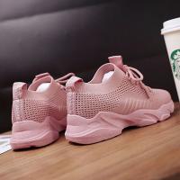 China 2022 new flying woven mesh sneakers women fashion casual shoes running wholesale soft sole Walking Style Shoes for sale