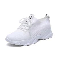 China 2022 new flying woven mesh sneakers women fashion casual shoes running wholesale soft sole Walking Style Shoes for sale