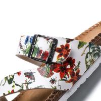 China Comfortable faux suede Strap Ladies Flat Slipper Leather Cork tpr Sole Flip Flops Slippers home slippers outdoor for sale