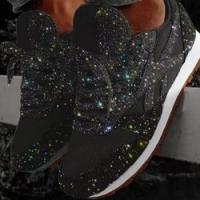 China New sports footwear women breathable lace-up running rhinestones Casual sneakers factory wholesale Walking Style Shoes for sale