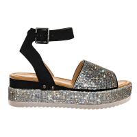 China Luxury Designer Sandals Girls Chunky Sole slippers with Rhinestone for Women Platform Sandal non-slip casual shoes for sale
