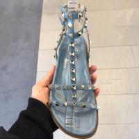 China custom designer new trend Rivets outdoor shoes girl flat sandals for ladies Refinement comfort women footwear slippers for sale