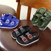 China Summer 2022 simple Boys and Girls slippers England Baby Non-slip kids Casual Shoes outdoor buckle Children's Sandals for sale