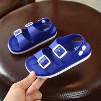 China Summer 2022 simple Boys and Girls slippers England Baby Non-slip kids Casual Shoes outdoor buckle Children's Sandals for sale
