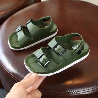 China Summer 2022 simple Boys and Girls slippers England Baby Non-slip kids Casual Shoes outdoor buckle Children's Sandals for sale
