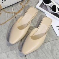 China New Fashion Summer slides Women PVC upper soft sole non-slip slippers flat elegant outdoor casual shoes for sale