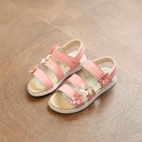 China 2022 Summer New Arrival Casual Soft lightweight Kids Slippers fashion flower decoration upper children's sandal shoes for sale