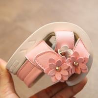 China 2022 Summer New Arrival Casual Soft lightweight Kids Slippers fashion flower decoration upper children's sandal shoes for sale