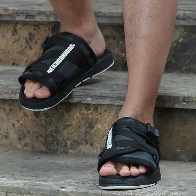 China Fashion trend Men soft summer non-slip casual shoes couple high quality beach open toe slides flat women slippers for sale