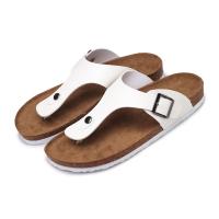 China men comfortable cork slippers soft wood soles beach flip flops for men slipper for sale