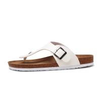 China men comfortable cork slippers soft wood soles beach flip flops for men slipper for sale