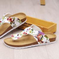 China men comfortable cork slippers soft wood soles beach flip flops for men slipper for sale