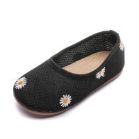 China New Design girls Daisy Flower Sandals Youth Cloth Upper  For kids in stock baby casual shoes for sale