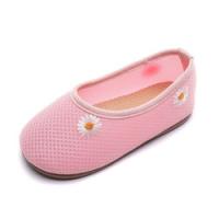 China New Design girls Daisy Flower Sandals Youth Cloth Upper  For kids in stock baby casual shoes for sale