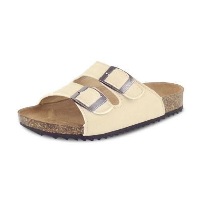 China Kids Double Adjustable Strap Cork Sole  Slippers Children contracted baby girl sandals for sale
