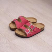 China Kids Double Adjustable Strap Cork Sole  Slippers Children contracted baby girl sandals for sale