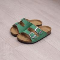 China Kids Double Adjustable Strap Cork Sole  Slippers Children contracted baby girl sandals for sale