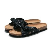 China Printing Bow Beach Ladies Sandals  Breathable Cool Ladies Sandals for sale