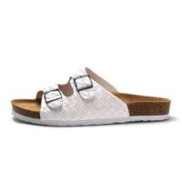 China Solid Color Stylish Ladies Sandals Braided Female Double Straps  Casual for sale
