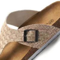 China 2021 Summer New Fashion ladies flip flop EVA Sandal Buckle Non-slip Open Toe Flat Cork Slipper casual shoes woman for sale