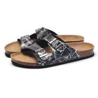 China 2021 summer Hot Selling ladies sandal Flat Double Strap Buckle Fashion Design Outdoor ladies cork slippers other trendy shoes for sale