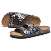 China 2021 summer Hot Selling ladies sandal Flat Double Strap Buckle Fashion Design Outdoor ladies cork slippers other trendy shoes for sale