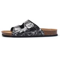 China 2021 summer Hot Selling ladies sandal Flat Double Strap Buckle Fashion Design Outdoor ladies cork slippers other trendy shoes for sale