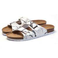 China 2021 summer Hot Selling ladies sandal Flat Double Strap Buckle Fashion Design Outdoor ladies cork slippers other trendy shoes for sale