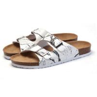 China 2021 summer Hot Selling ladies sandal Flat Double Strap Buckle Fashion Design Outdoor ladies cork slippers other trendy shoes for sale