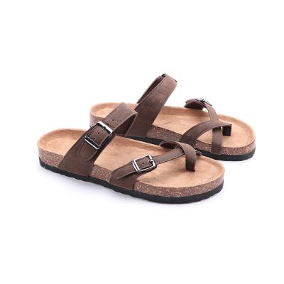 China Latest nice design 2020 fashion  cork wood sole slippers ladies leisure flip flops other trendy shoes for sale