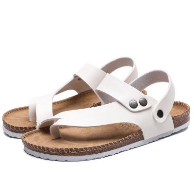 China Pure Color Summer Beach Shoes With Metal Buckle  Low Wood  Solid Pattern for sale