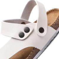 China Pure Color Summer Beach Shoes With Metal Buckle  Low Wood  Solid Pattern for sale