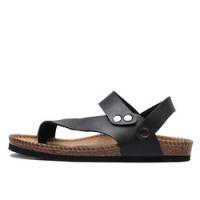 China Pure Color Summer Beach Shoes With Metal Buckle  Low Wood  Solid Pattern for sale