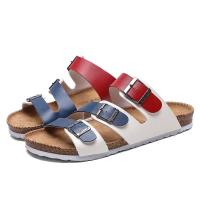 China men hot sale new style popular soft wooden sole with metal buckles comfort slippers zapatillas for sale