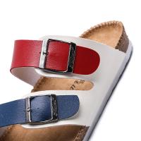 China Black Antislip tpr Outsole Summer Beach Two Strap Cork Sandals Slipper for men for sale