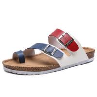China Black Antislip tpr Outsole Summer Beach Two Strap Cork Sandals Slipper for men for sale