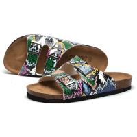 China High quality multicolor serpentine sandal women cork sandals slipper casual summer slippers rubber sandals for sale