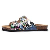 China High quality multicolor serpentine sandal women cork sandals slipper casual summer slippers rubber sandals for sale