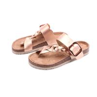 China Leisure Summer Beach Shoes Flat With Cork Anti Slippery Comfortable for sale