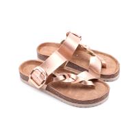 China Leisure Summer Beach Shoes Flat With Cork Anti Slippery Comfortable for sale