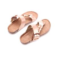 China Leisure Summer Beach Shoes Flat With Cork Anti Slippery Comfortable for sale