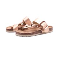 China Leisure Summer Beach Shoes Flat With Cork Anti Slippery Comfortable for sale
