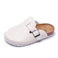 China Cork Casual  Fashionable Leather Flat Baby Girl Sandals Summer for sale