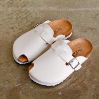 China Cork Casual  Fashionable Leather Flat Baby Girl Sandals Summer for sale