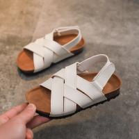 China PU Upper Children Slipper Cork Sole Breathable Hard Wearing  Children Slipper for sale