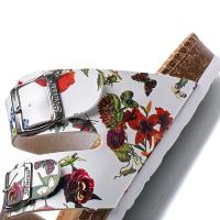 China new design Wood Women Cork sandals  Lady house indoor and outdoor slippers white platform sandal for sale